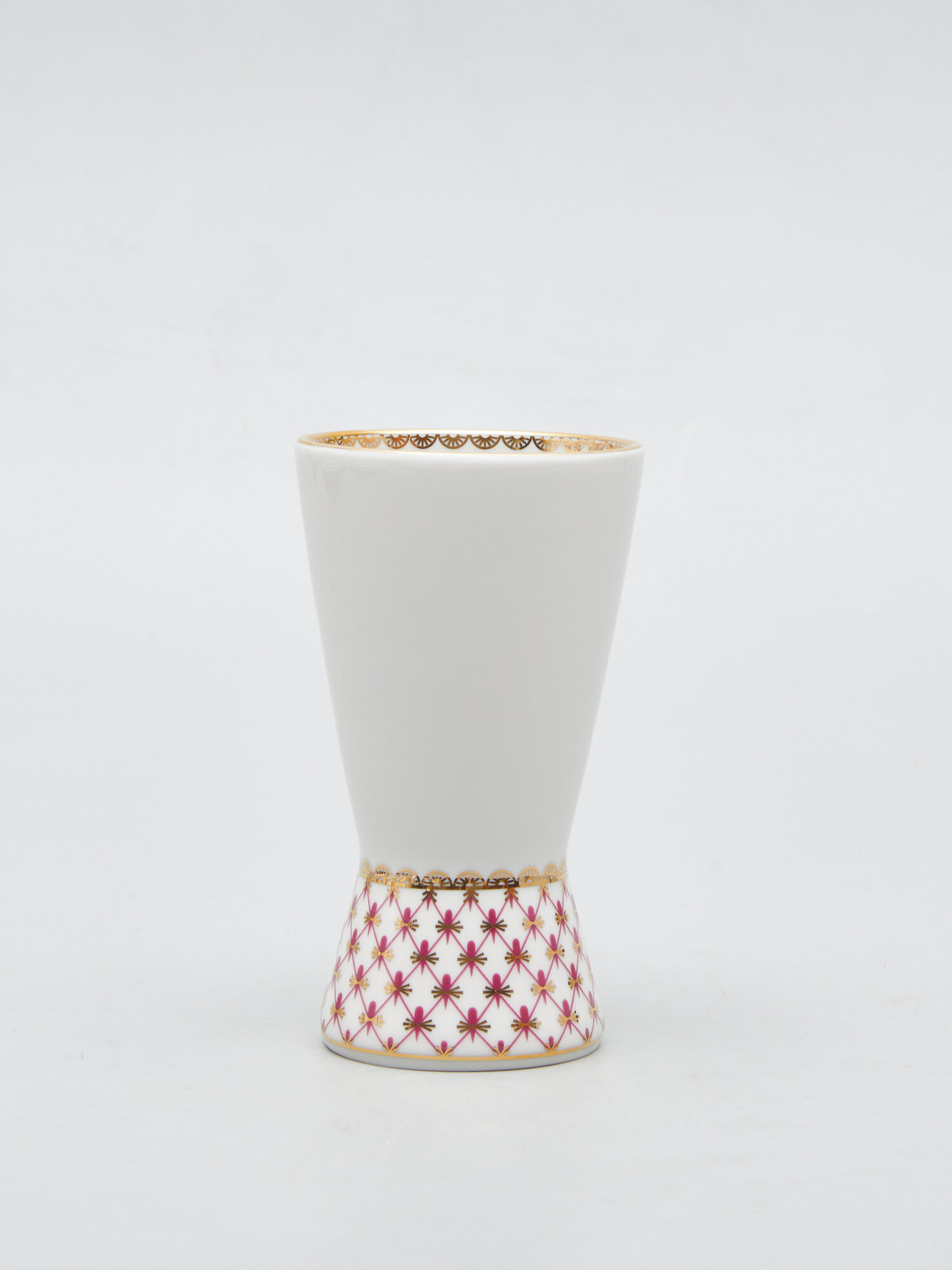 Салфетница (Ваза для салфеток) "Сетка-блюз2 "форма Молодежная , Императорский фарфоровый завод