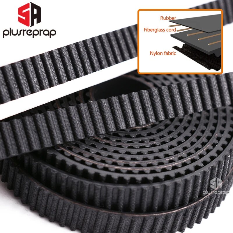 5Aplusreprap GT2 резиновый синхронный ремень 6 мм 1 метр 5 meter, Rubber Belt