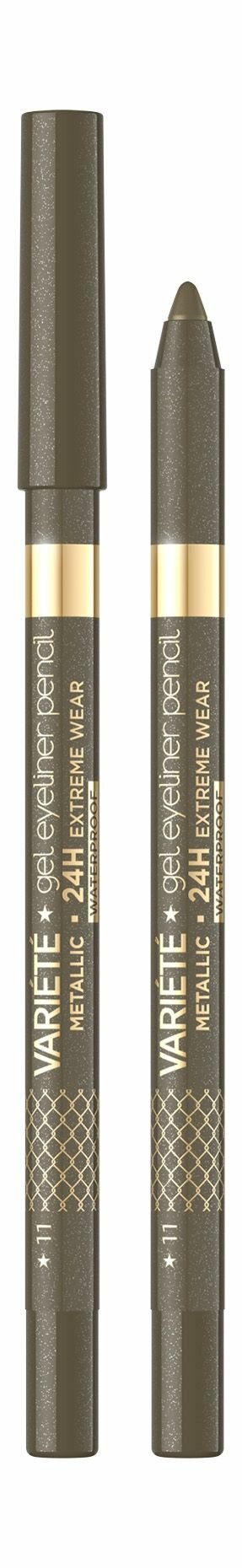 EVELINE Карандаш для глаз гелевый Variete Gel Eye Liner, 10 мл, 11 Khaki