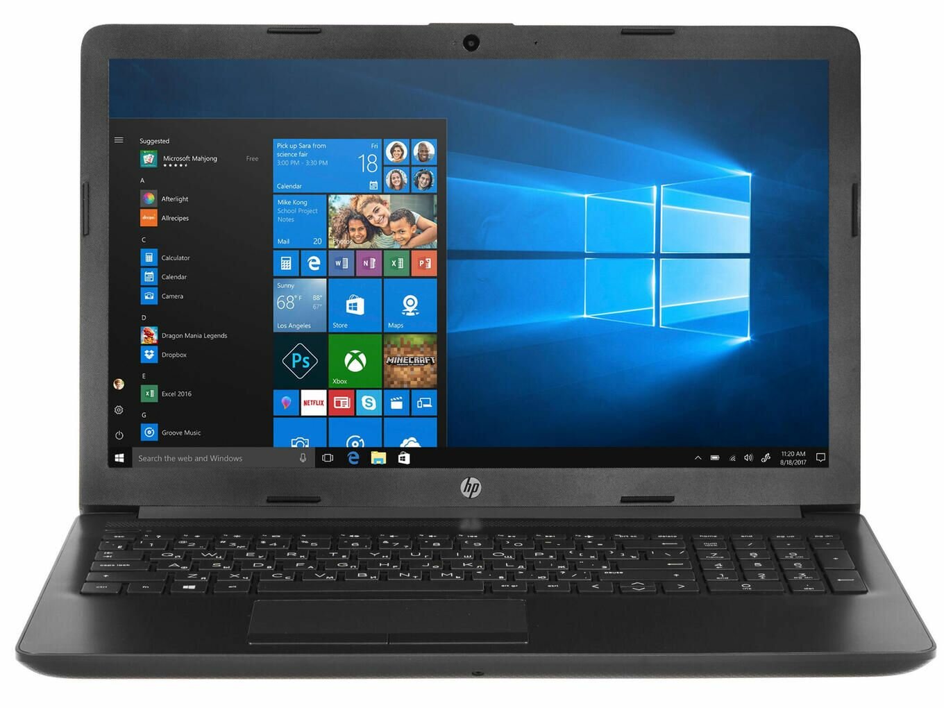 15,6" Ноутбук HP Laptop 15-DB1248UR (22P75EA) серый - 1920x1080, SVA, AMD Ryzen 3 3200U, ядра: 2 x 2,6 ГГц, 4 ГБ, SSD 256 ГБ, AMD Radeon Vega 3, Windows 10 Home