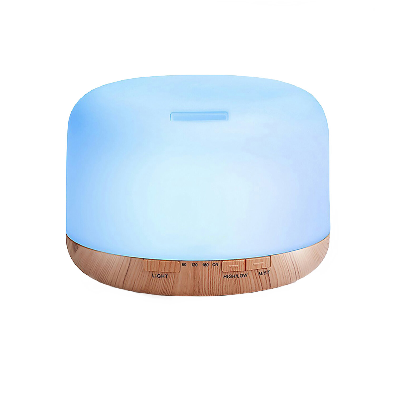 Ультразвуковой увлажнитель воздуха 500ml, диффузор эфирных масел, лампа ароматической терапии, аромадиффузор, производитель тумана, материал PP, розетки US, UK, AU, EU (опционально), напряжение 24V, мощность 12W, шум <36db, управление влажностью