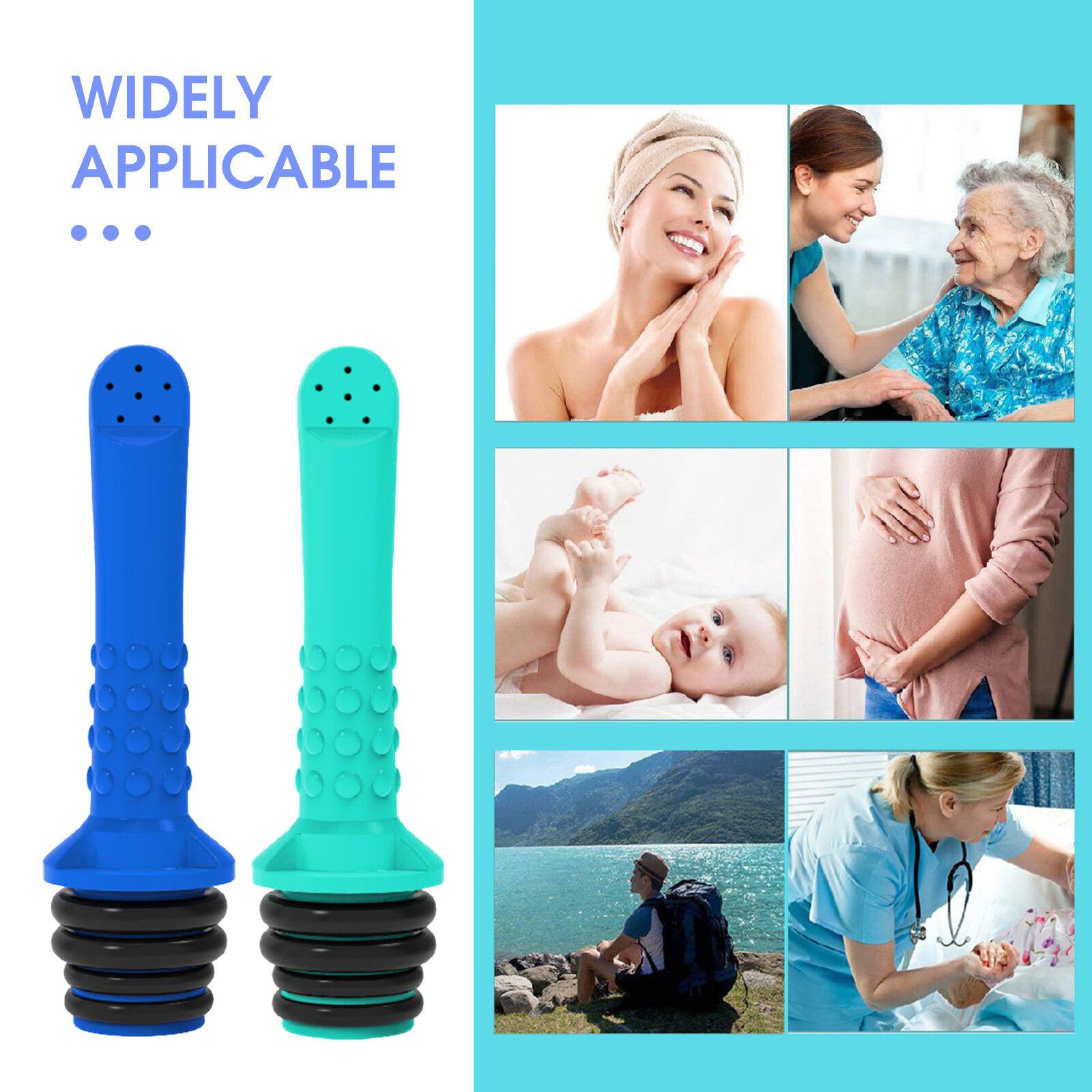 2 шт. портативное дорожное биде, совместимое с большинством бутылок, ручной персональный распылитель для биде для родов, очиститель для послеродового ухода, для кемпинга, с 5 шт. уплотнительным кольцом