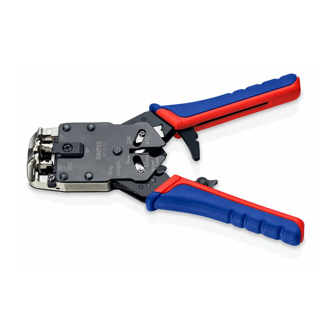 Клещи обжимные Knipex KN-975112 для опрессовки штекеров типа Western