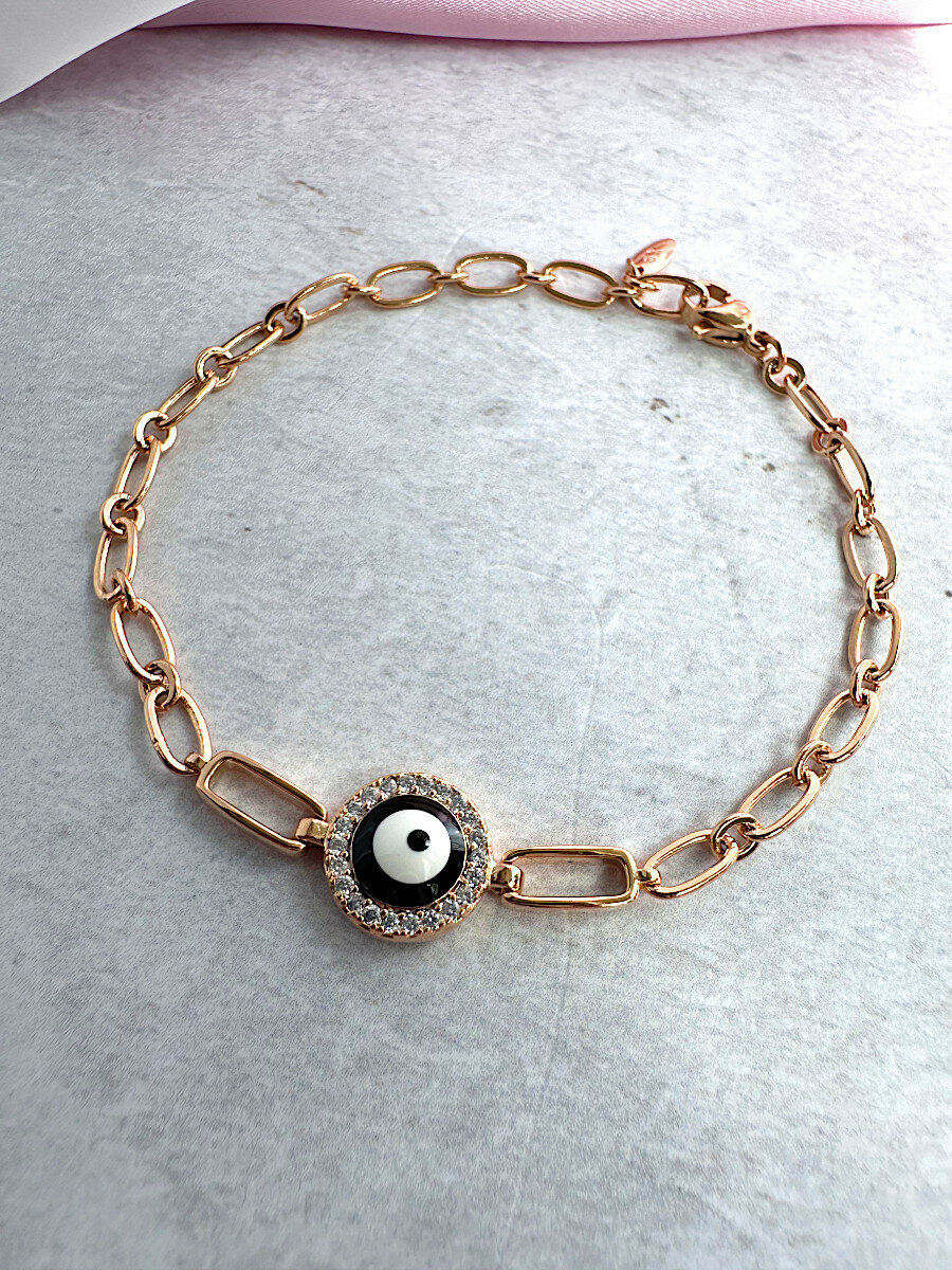 Браслет-цепочка, циркон