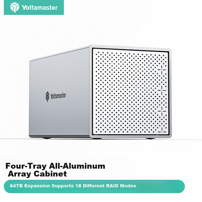 Yottamaster Disk Array Box Hard Drive Box RAID 2.5/3.5 Inch Hard Drive USB3.0 SATA Interface External Array Box Storage Cabinet Mechanical SSD Hard Drive for Laptop