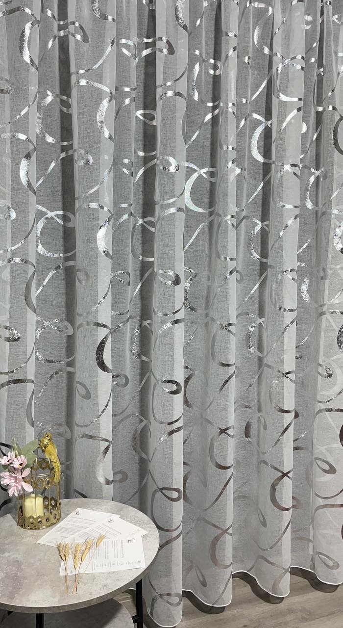 Тюль Батист волны 200х245