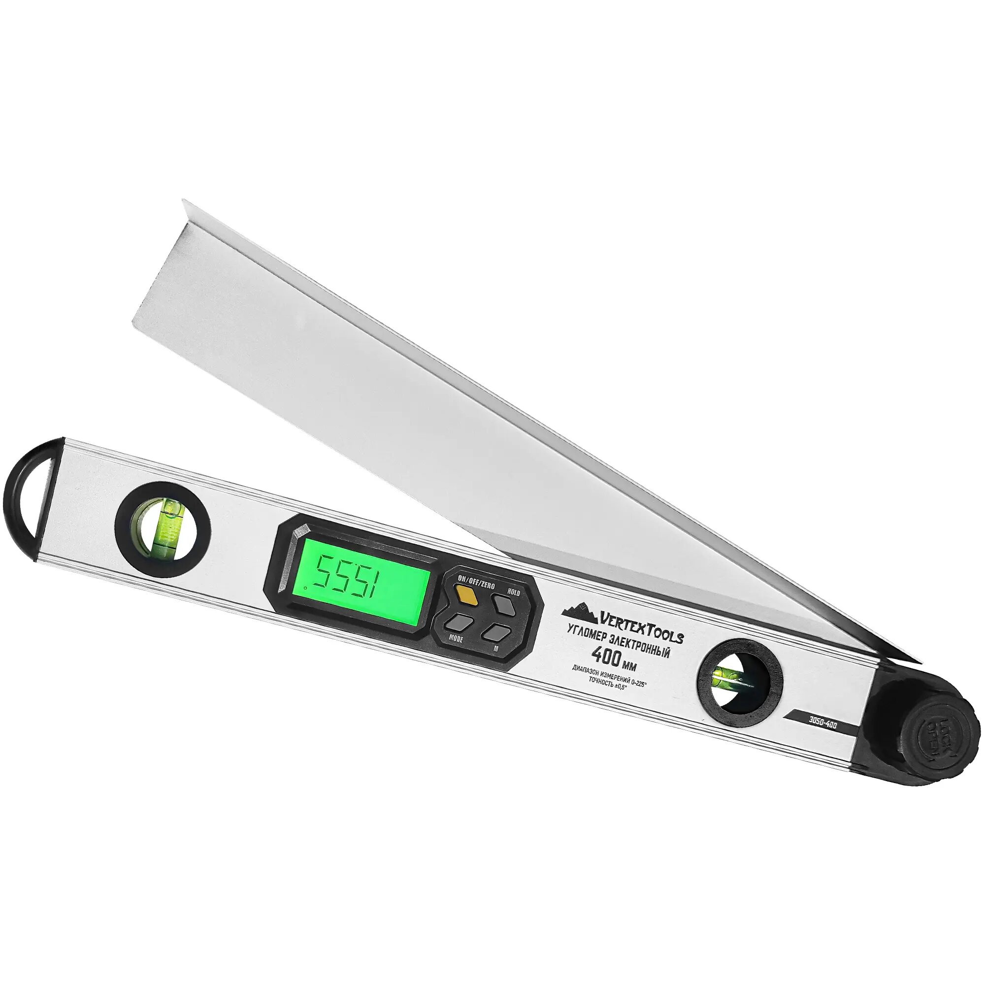 Vertextools Угломер электронный 400 мм для точного измерения углов и наклонов