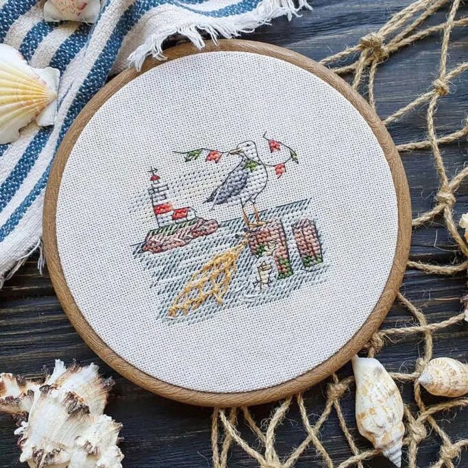 Набор для вышивки крестом XIUSPRING, белая канва, хлопок ZZ13088-H, 14ct white