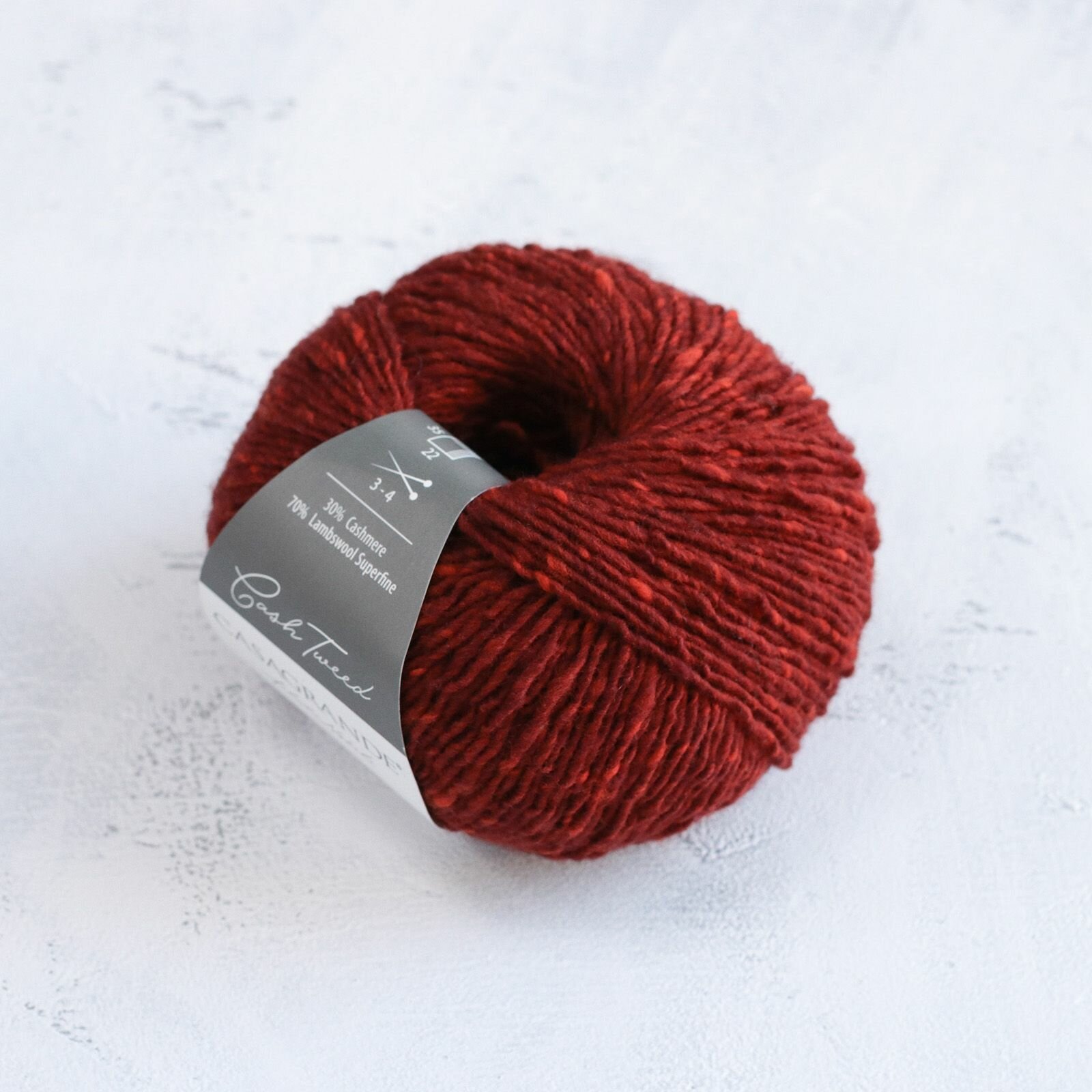 Пряжа для вязания Casagrande Cash Tweed (011 Rosso Pera 270 ) 1 моток