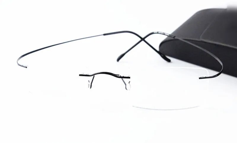 Eyesilove риmless titanium очки для чтения +50 до +600 черный, +175