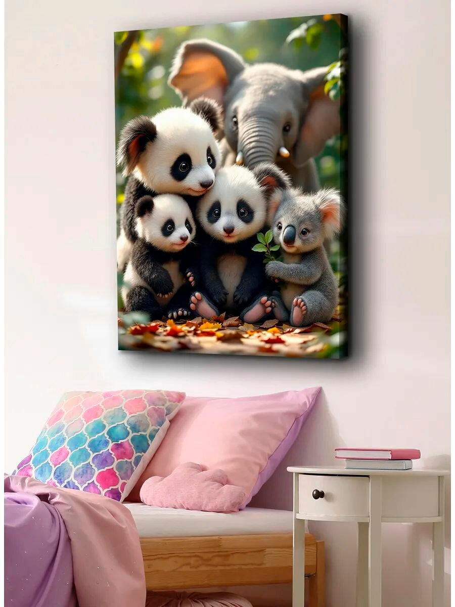 Картина "Милые малыши", интерьерная 30х40см 1шт.