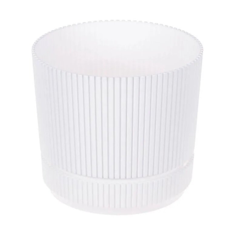 Кашпо Idea Стрип D170 мм 2,3л с подставкой, белый