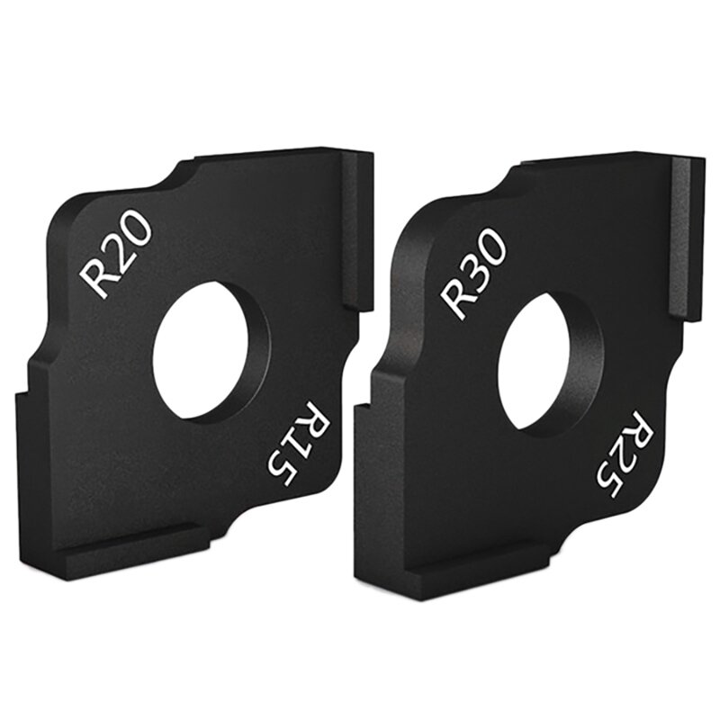 2 шт, набор из 2 деревянных шаблонов с четырьмя радиусами для быстрого фрезерования, подходящих для круглых углов, круглых аксессуаров для деревообработки