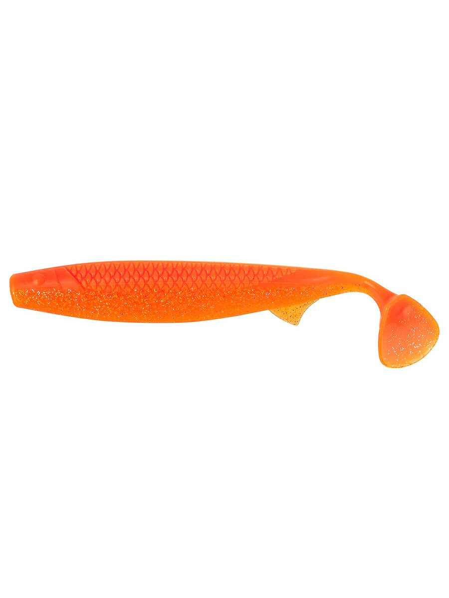 Виброхвост Helios Pike King 6.3"/16 см Orange & Sparkles 3шт (HS-37-022)