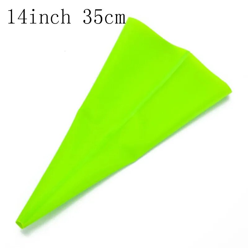 Многоразовый силиконовый кондитерский мешок Зеленый, Green 14 inch
