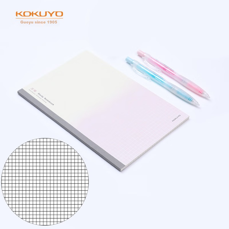 KOKUYO Student Notebook, Grid Study Notebook, Glue-Bound Notebook, Design Notebook, 5mm Grid, A5/40 Sheets, 1 Book, WCN-DNA54