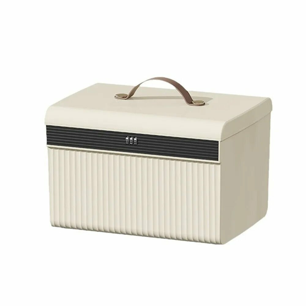 Коробка для хранения LeeCAE, с кодовым замком и ручками, пластик, S