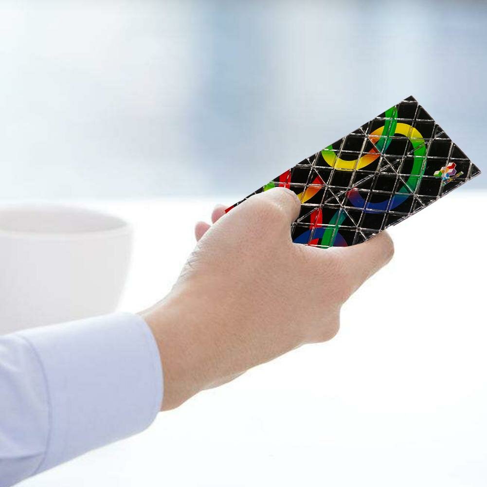 LingAo 8 панелей 3 кольца Черная магия складной головоломка куб извилистый