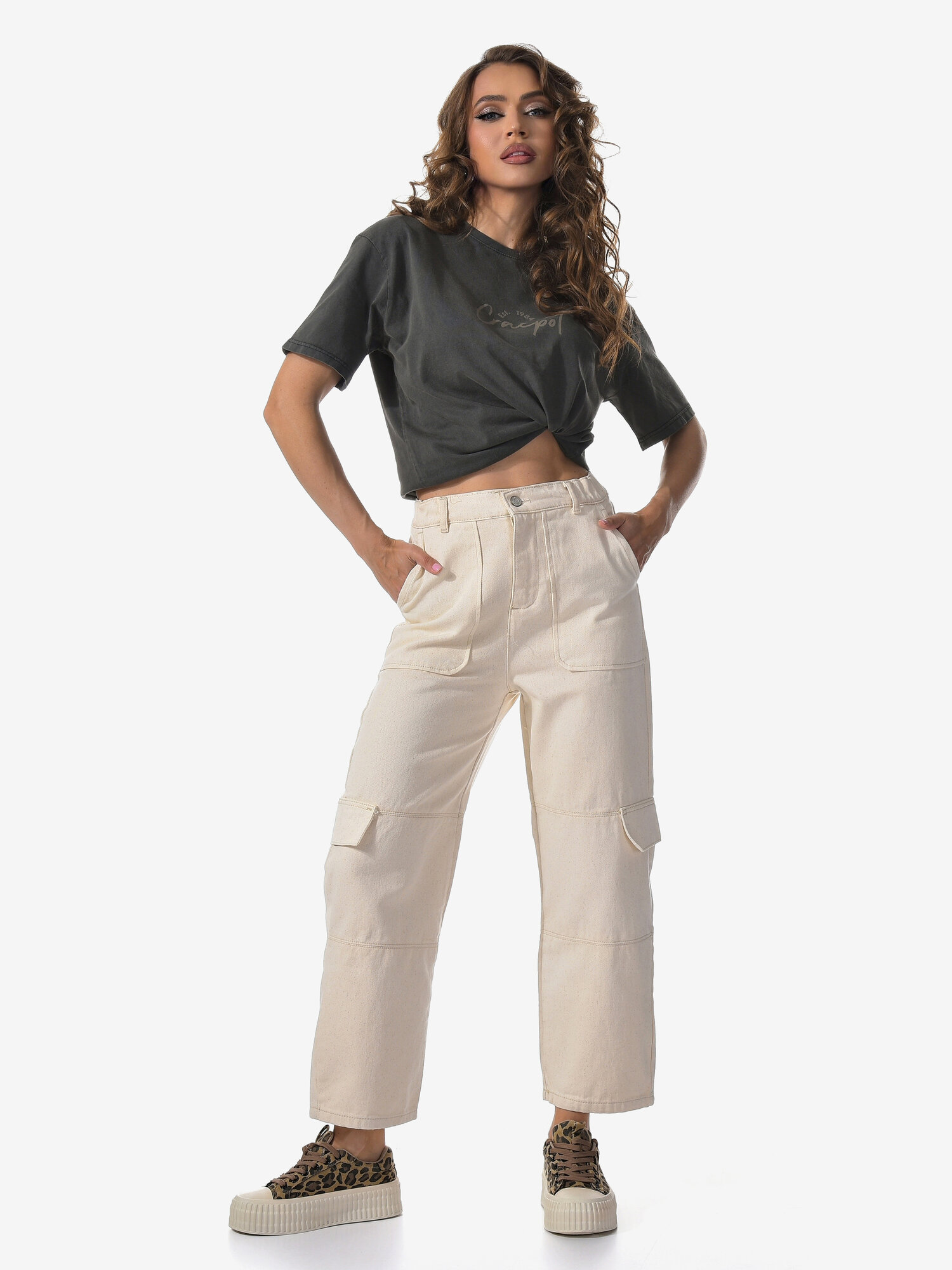 Джинсы широкие 