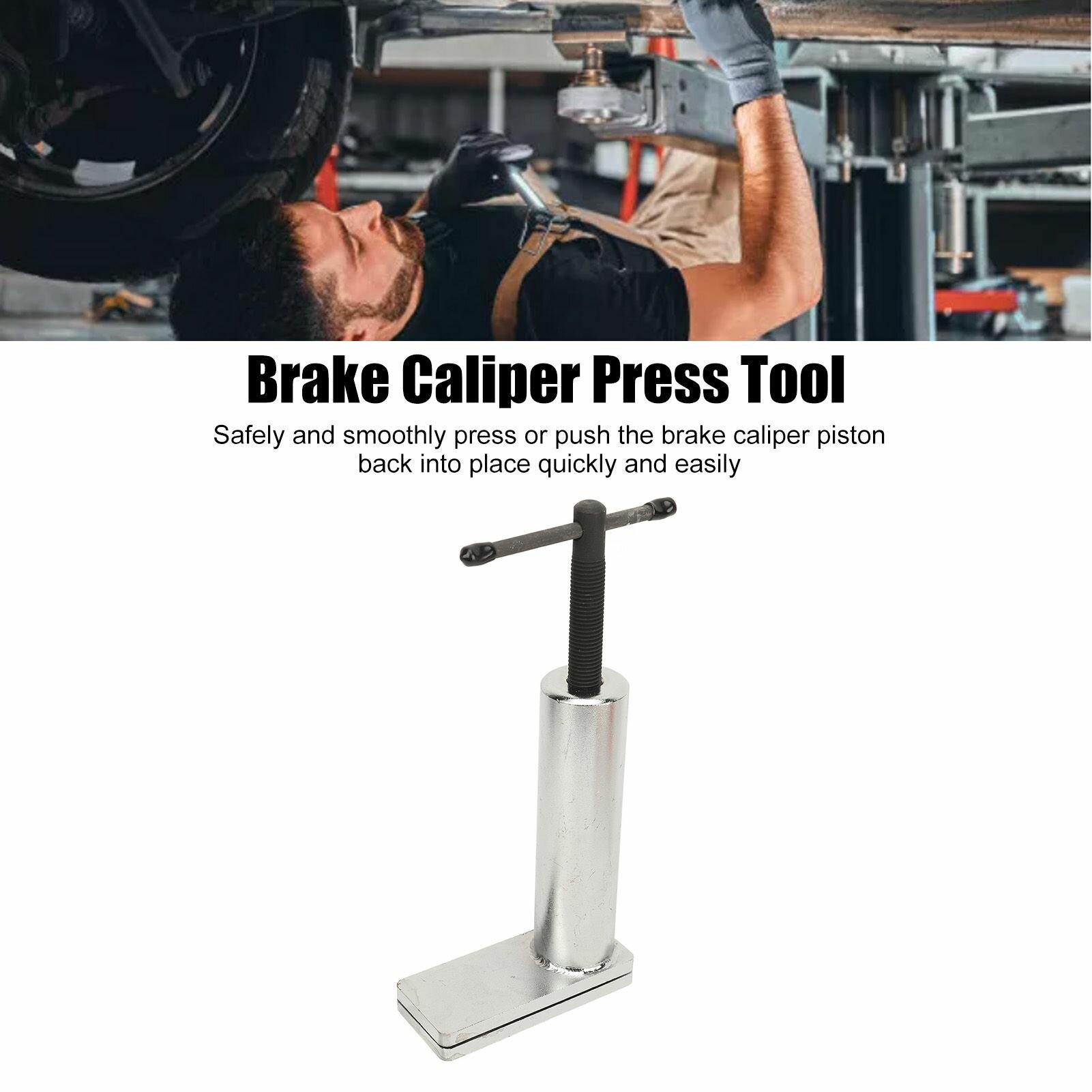 Инструмент для сжатия поршня тормозного суппорта из высокопрочной стали 45, Универсальный для многопоршневого распределителя тормозных колодок
