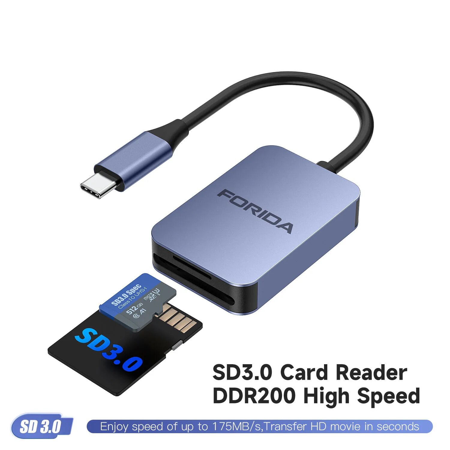 UHS-II USB C Card Reader SD 4.0 Card Reader SD TF Card Reader Micro SD Memory Card Reader для ноутбука, телефона, Macbook PC Card Reader SD 3.0 Card Reader B
