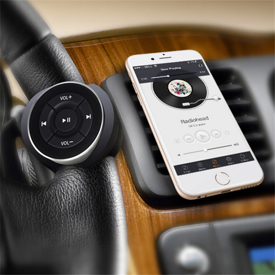 Беспроводная кнопка управления Bluetooth Media для руля | управление музыкой, Bluetooth 4.0, iOS/Android — фото 1