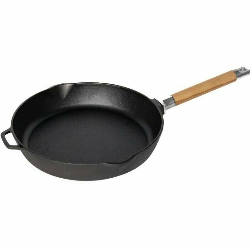 Сковорода чугун гардарика 0326 чугун 26см глуб съем/руч