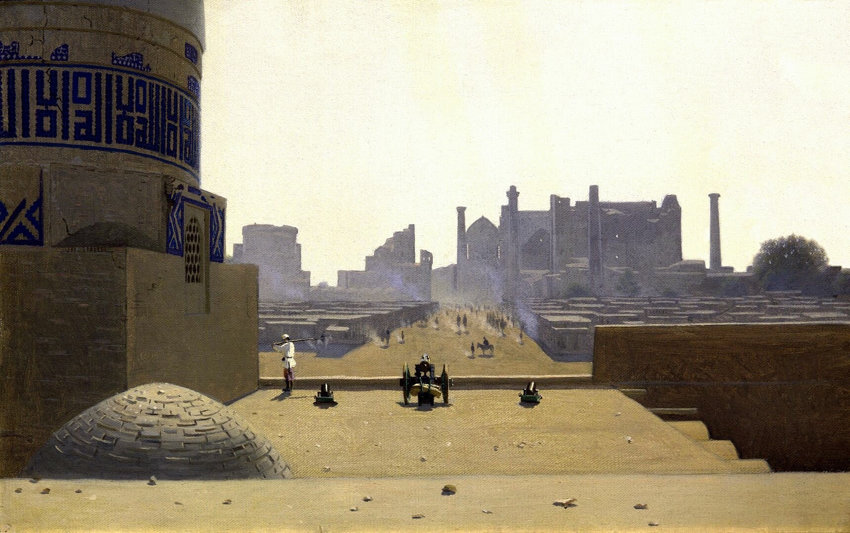 Картина Верещагина Василия Васильевича Главная улица в Самарканде с высоты цитадели ранним утром 60х38 см