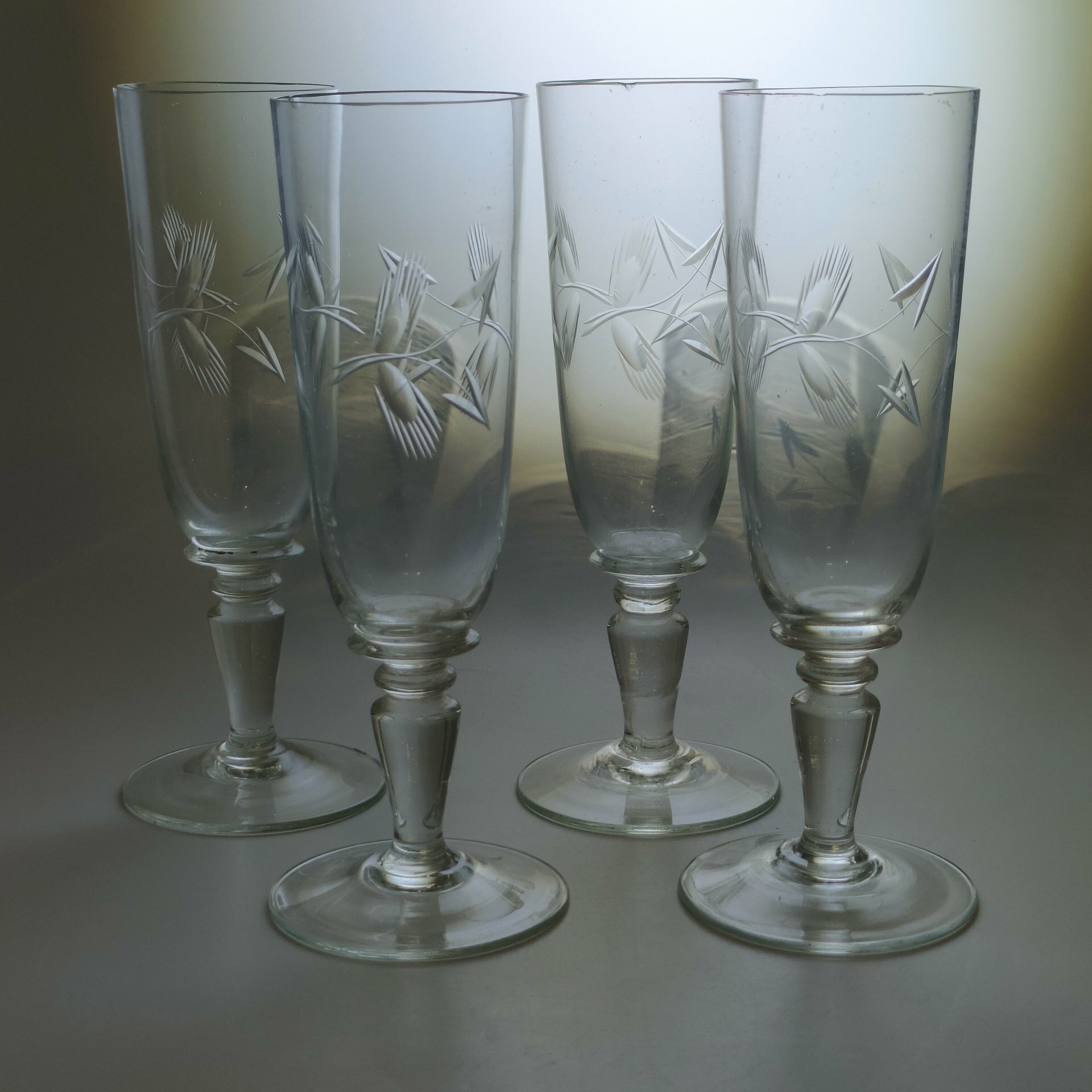 Набор из 4-х бокалов "Стрела", стекло, СССР, 1970-1990 гг.