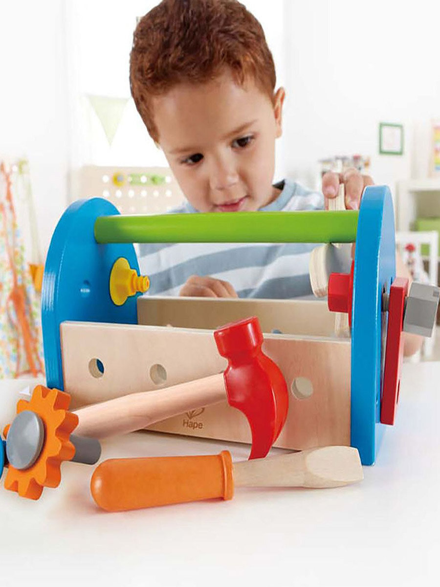 Игровой набор инструментов Hape "Ящик для инструментов" E3001_HP