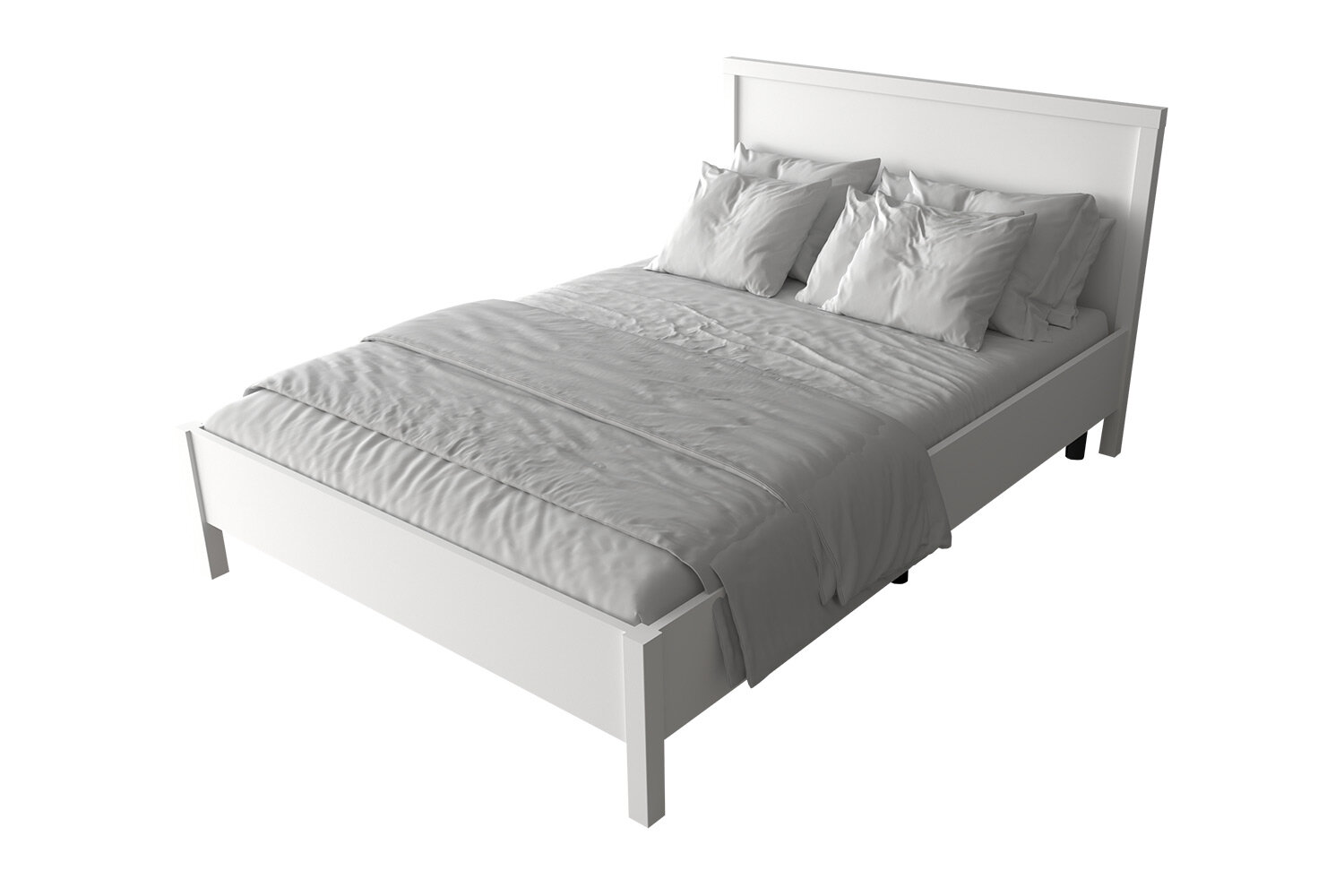 Кровать односпальная Hoff Bauhaus, 90х200 см, с основанием, цвет белый