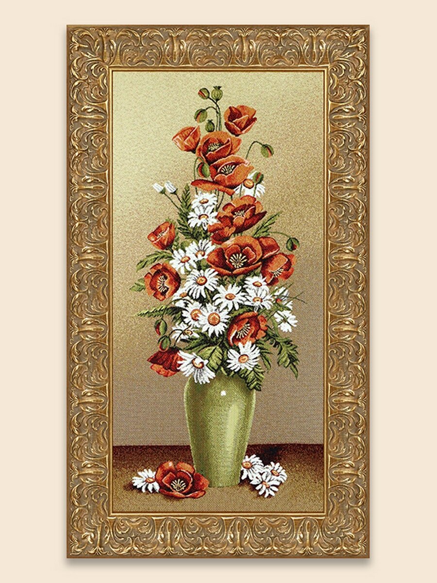 Картина из гобелена Декарт панно гобеленовое в раме на стену тканый гобелен