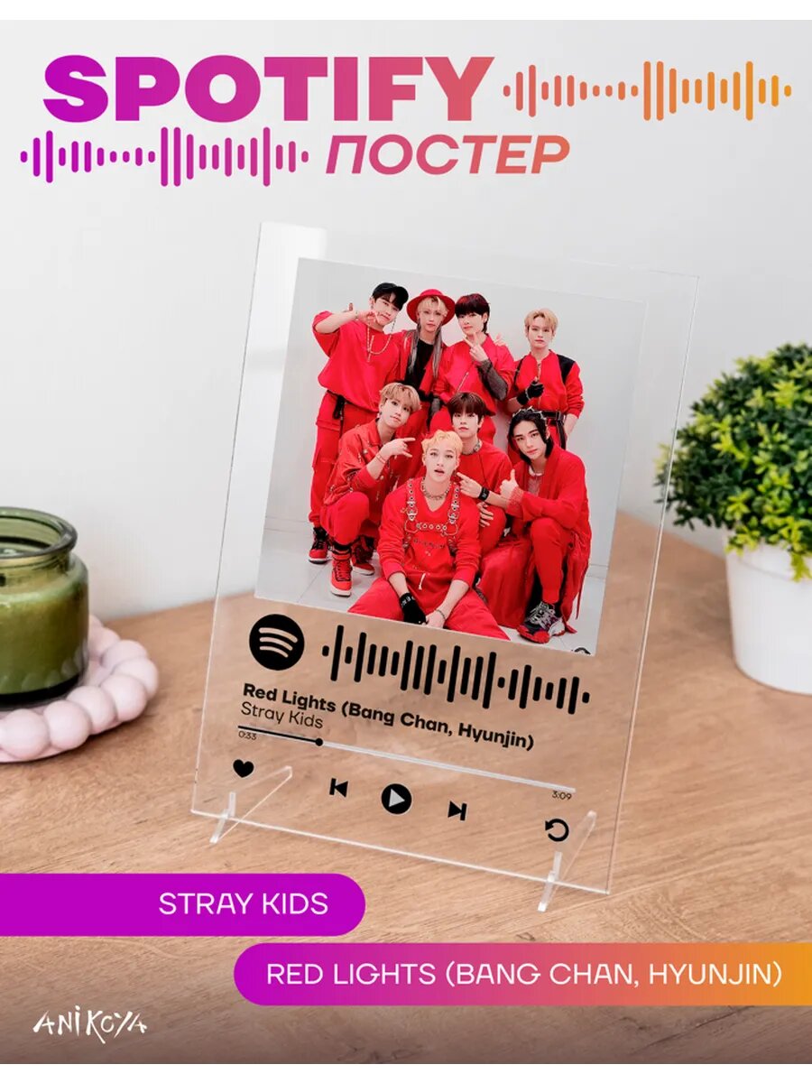 Spotify постер Stray Kids Red Lights