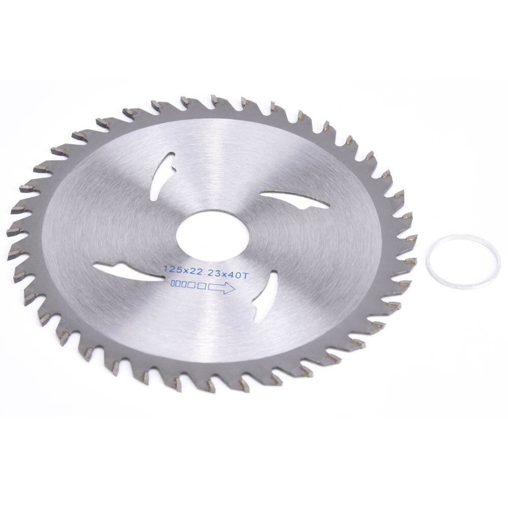 Циркулярная пила лезвие из керамида для деревообработки, диск резак 125 мм, 40 зубьев, высокая прочность, гладкое резание древесины, дверей, ДСП и других материалов