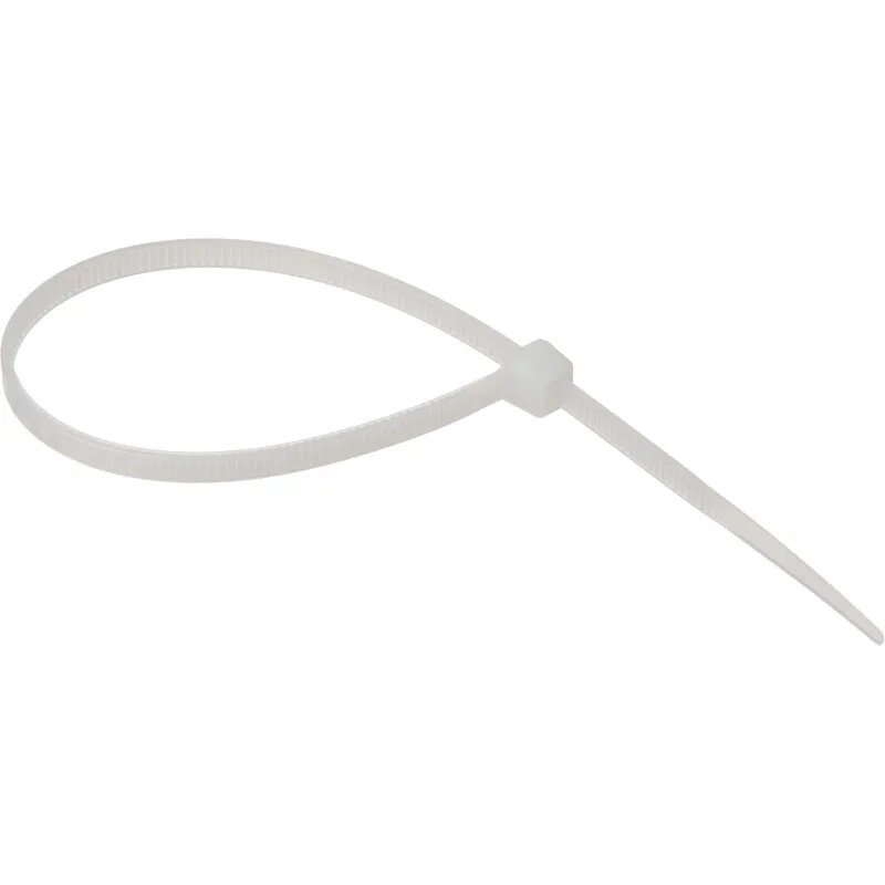 Хомут стяжка нейлоновая TOPFORT 4х200 белый 100 шт/уп 2097654
