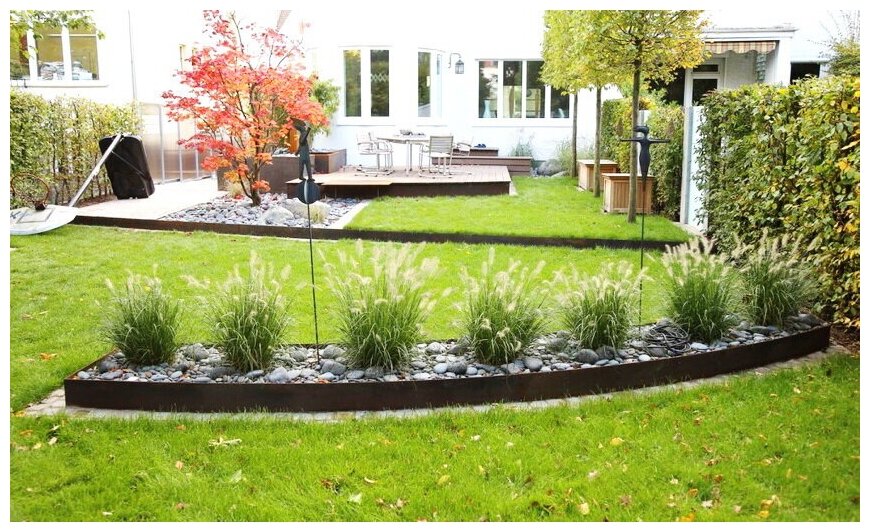 Лента бордюрная 2 мм 15 см*10 м, черная ZY