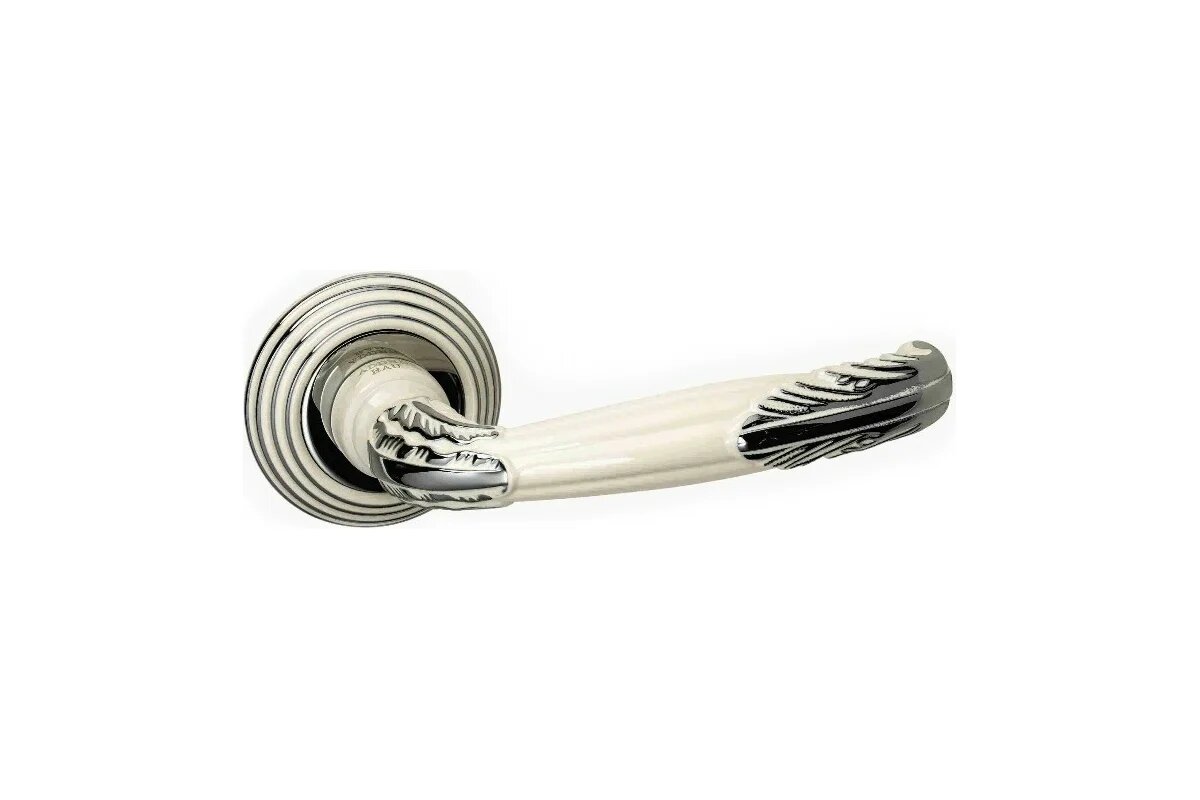 ADDEN BAU FLAMINGO V204 ENAMEL CHROME дверные ручки с эмалью и хромированием