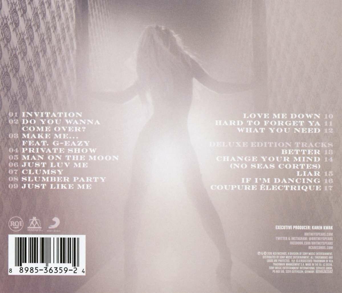 Диск Britney Spears - Glory (Deluxe-Edition) (1 CD) — фото 1