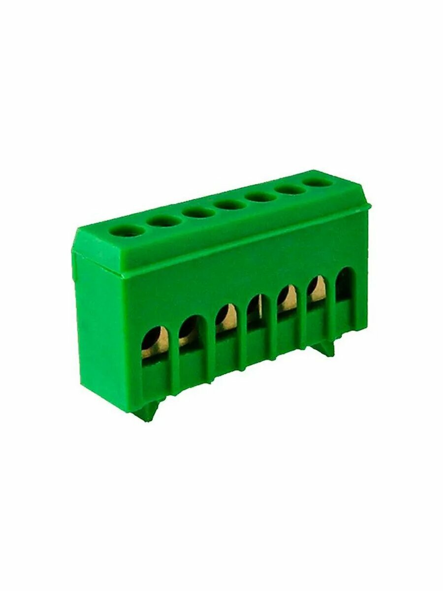 Шина TDM "N" нулевая в изоляторе на DIN-рейку 6x9мм 7 групп {SQ0801-0082} (1 шт)