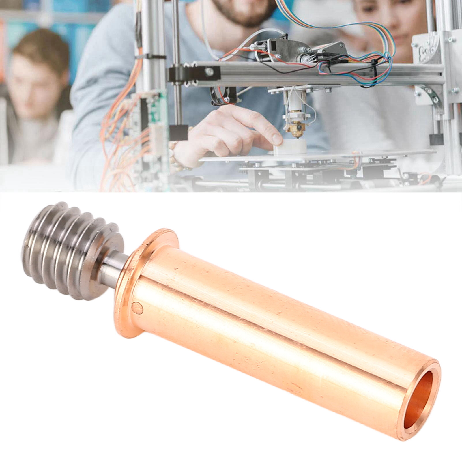 Биметаллическая теплоизоляция Hotend, теплоизоляция из титанового сплава, красная медная горловина для 3D-принтера CR6 SE