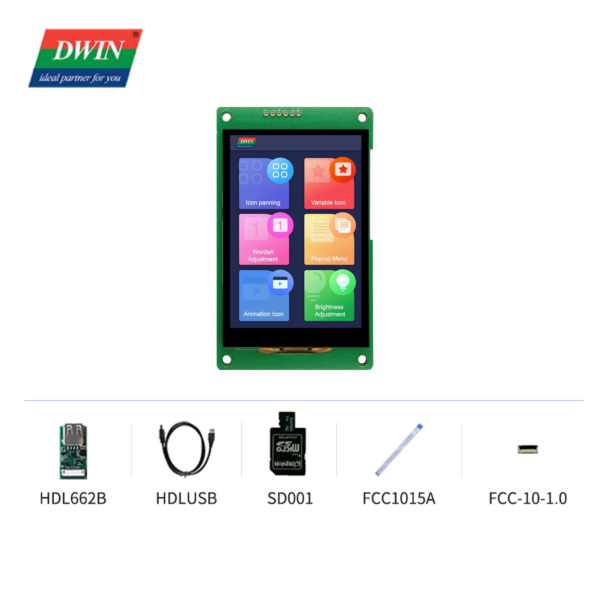 DWIN 3.5" ЖК-модуль 320x480 CTP