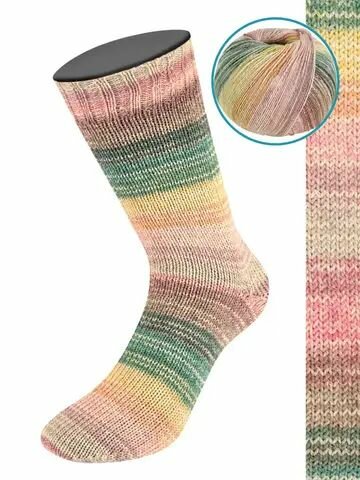 Пряжа Lana Grossa Meilenweit 100 Cotton Bamboo Positano, цв. 2564, 420м, хлопок/меринос/вискоза