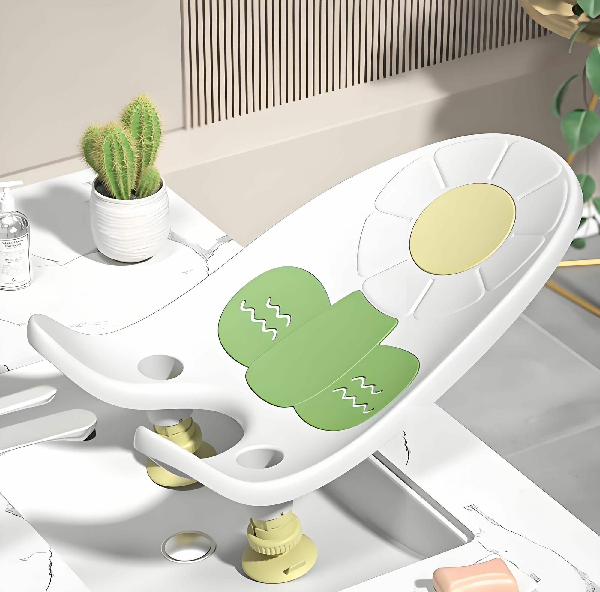 Горка для купания новорожденных, горка для подмывания в раковине, белое