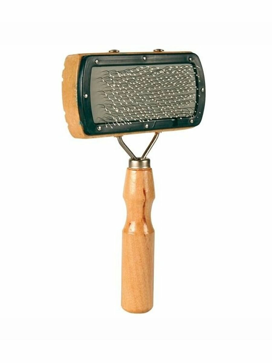 Trixie 2300 Щётка-пуходёрка односторонняя 18х10 см, дерево