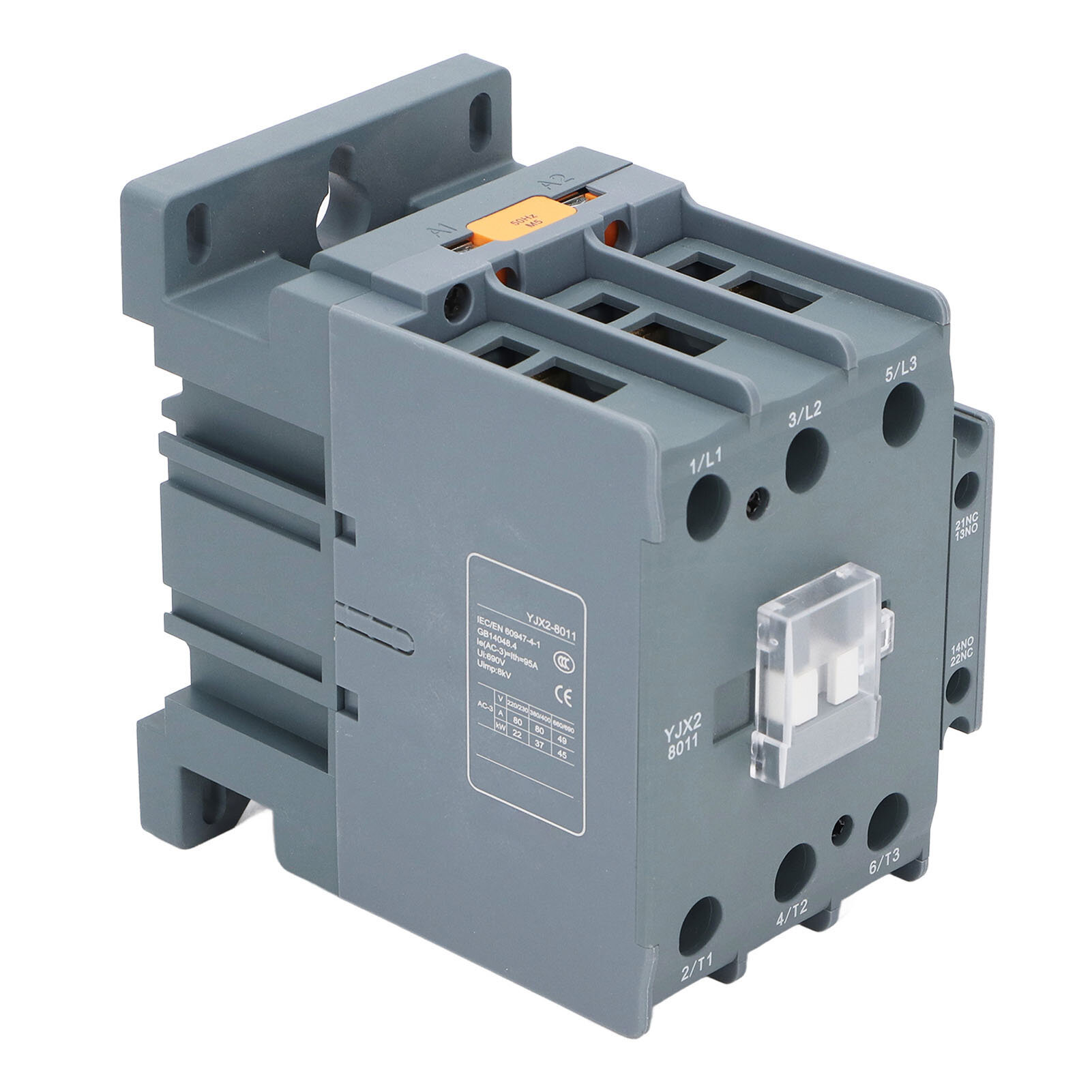 Контактор 80A 1NO/1NC AC110V с Ag-контактами для ЧПУ