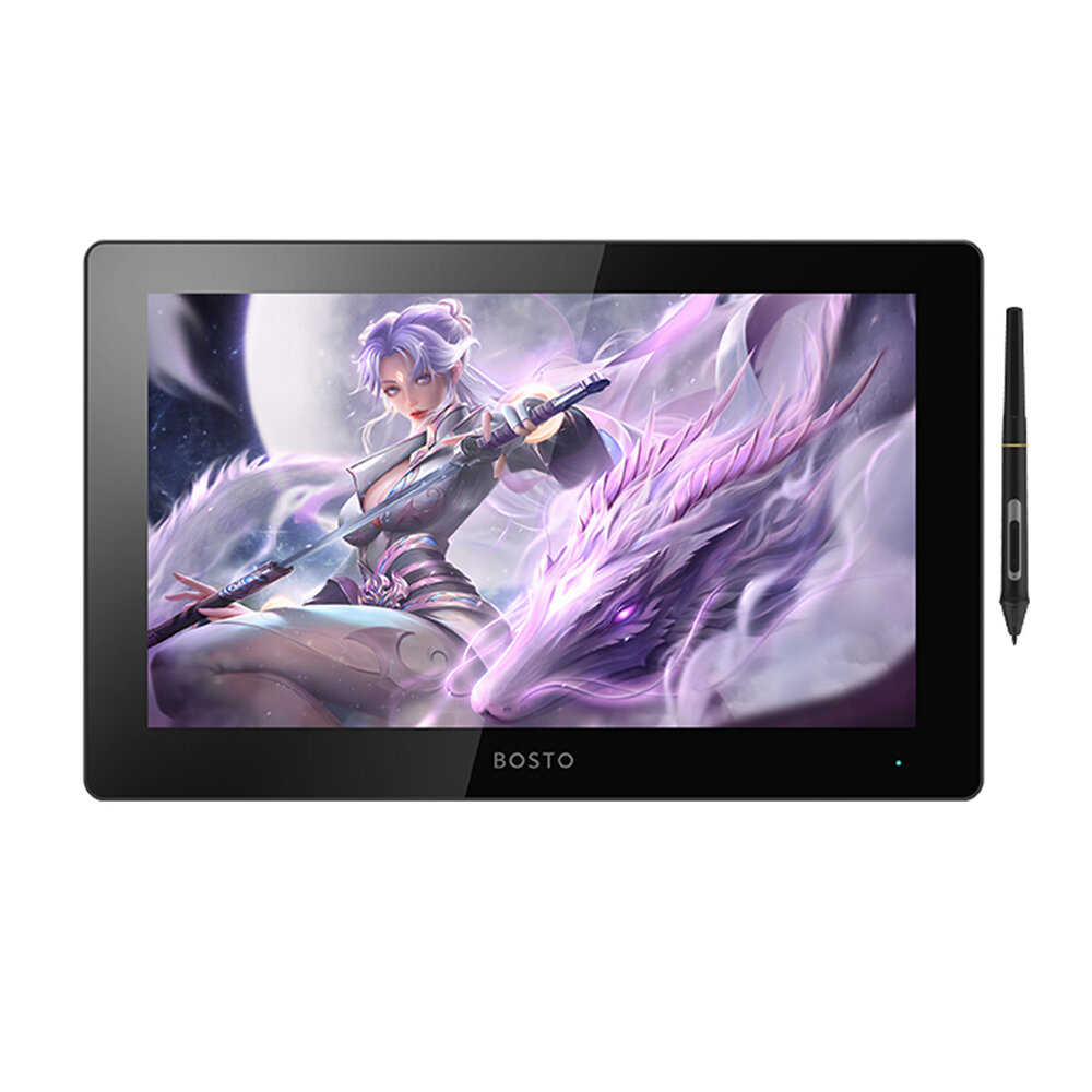Графический планшет BOSTO X5, 15,6 дюймов, экран IPS LCD, 16384 уровня давления, безбатарейный стилус с пассивной технологией, 8 настраиваемых ярлыков, угол наклона 19°, 8 ГБ ОЗУ, 128 ГБ SSD, процессор N100
