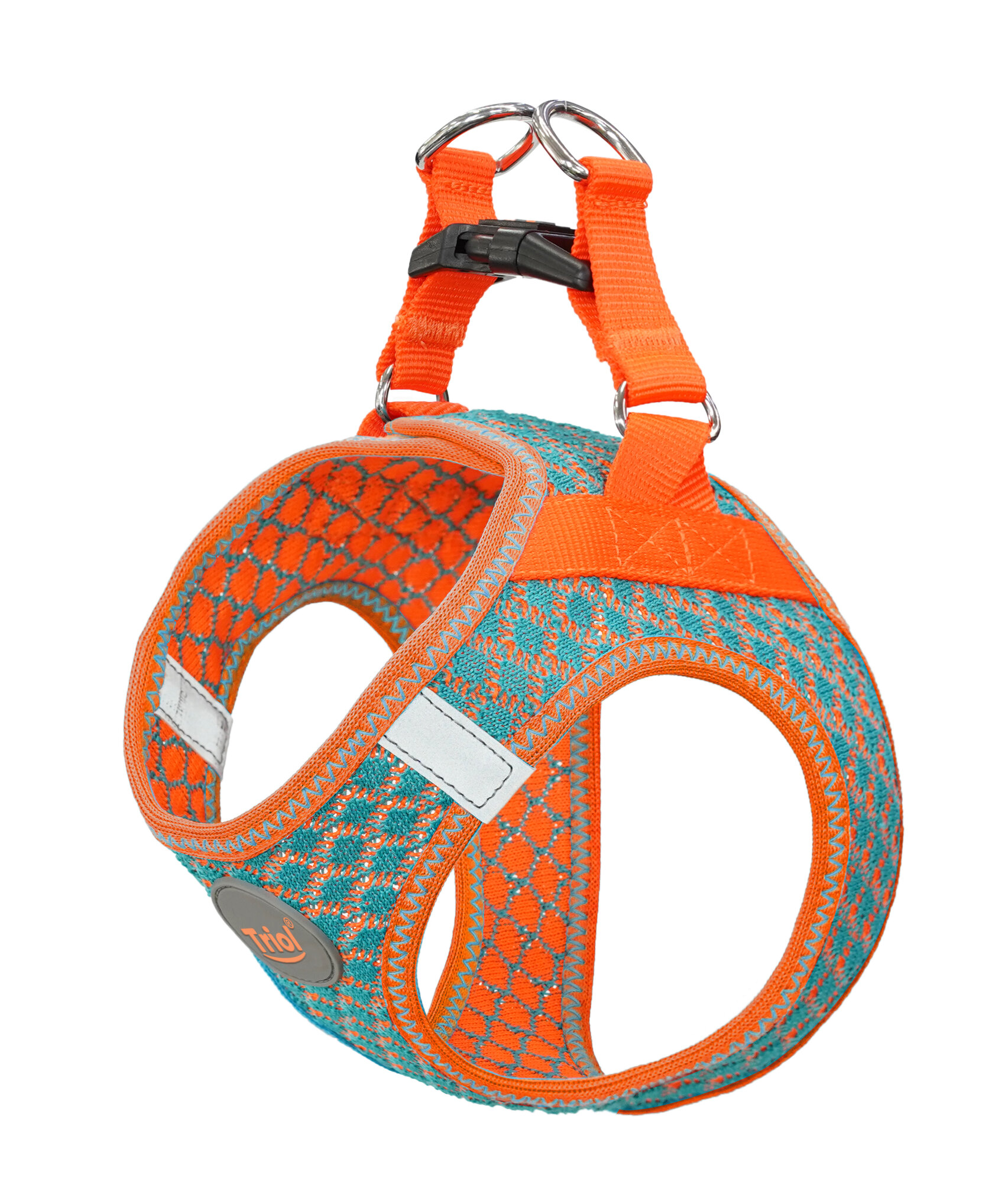 Шлейка для собак мелких пород "Нео", мягкая, со светоотражающими элементами, размер XS, обхват груди 34-36см