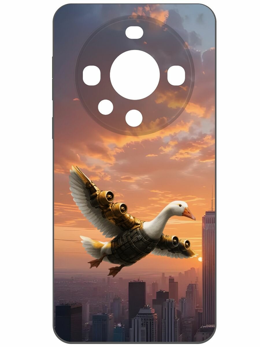 Чехол-накладка Krutoff Soft Case Бомбомбини гусини для Huawei Mate 60 черный