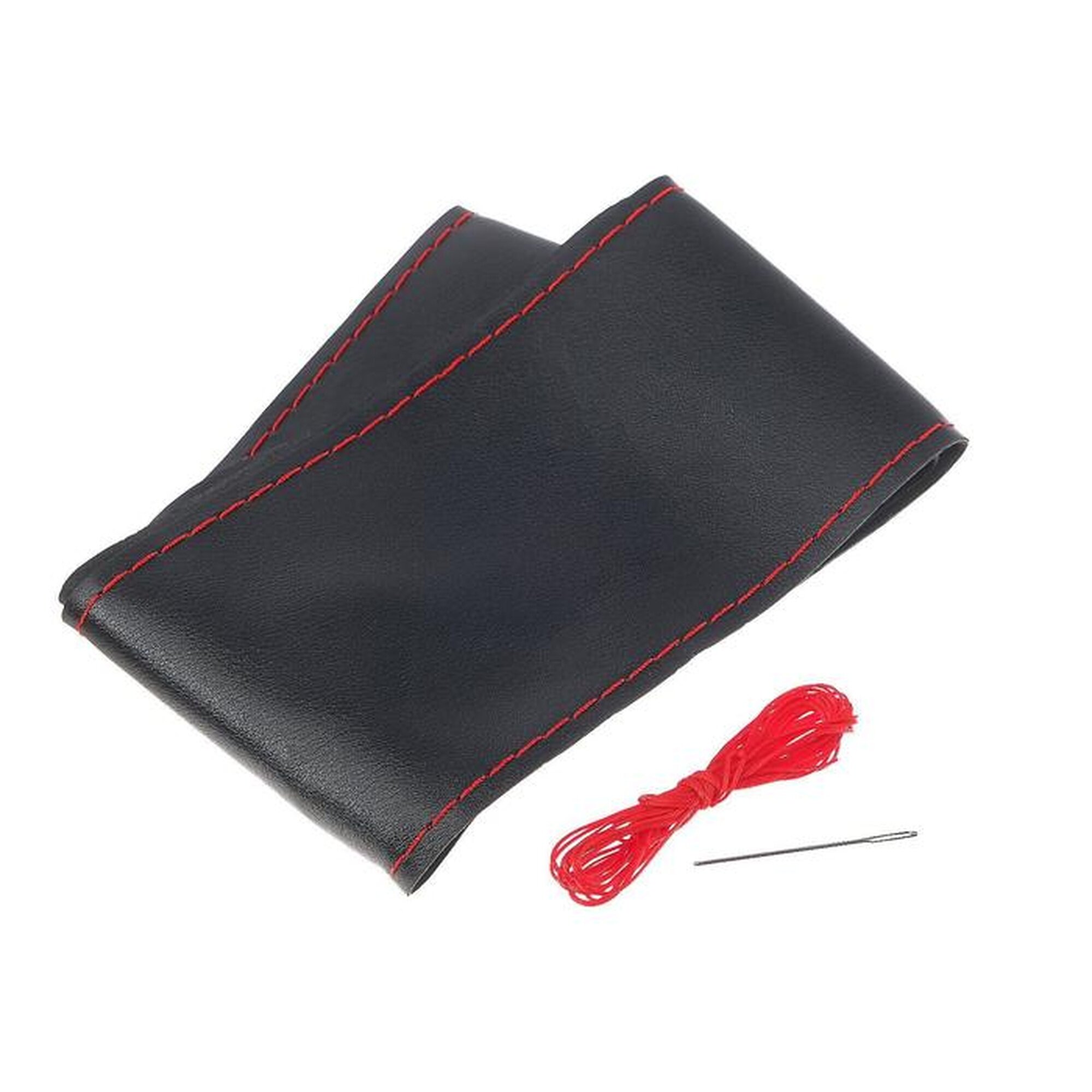 Оплетка на руль TORSO, 38 см, искусственная кожа, цвет красный