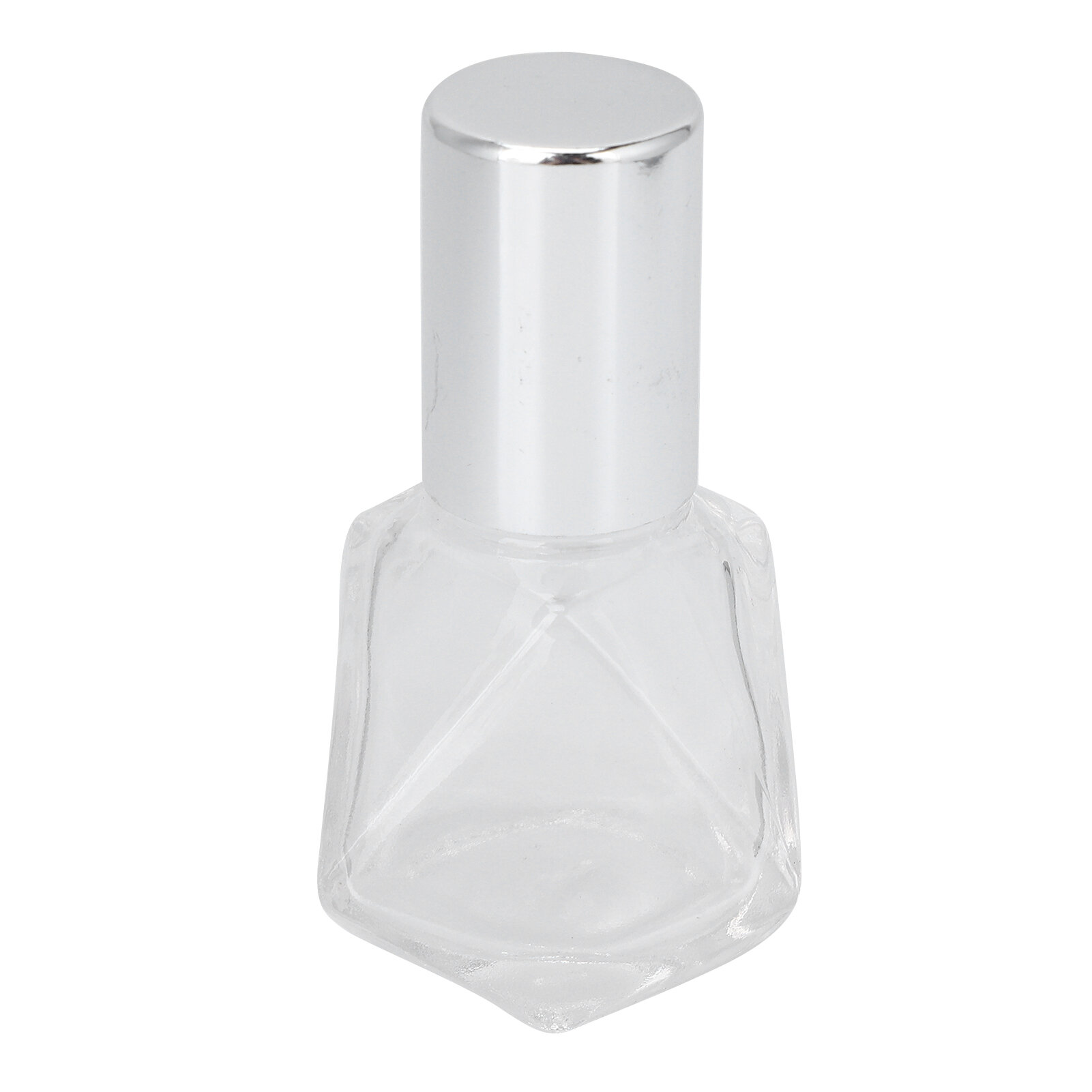 Роликовый многоразовый флакон для духов, пустые стеклянные флаконы с эфирным маслом для ароматерапии, 8 мл (стальные бусины с серебряной крышкой)